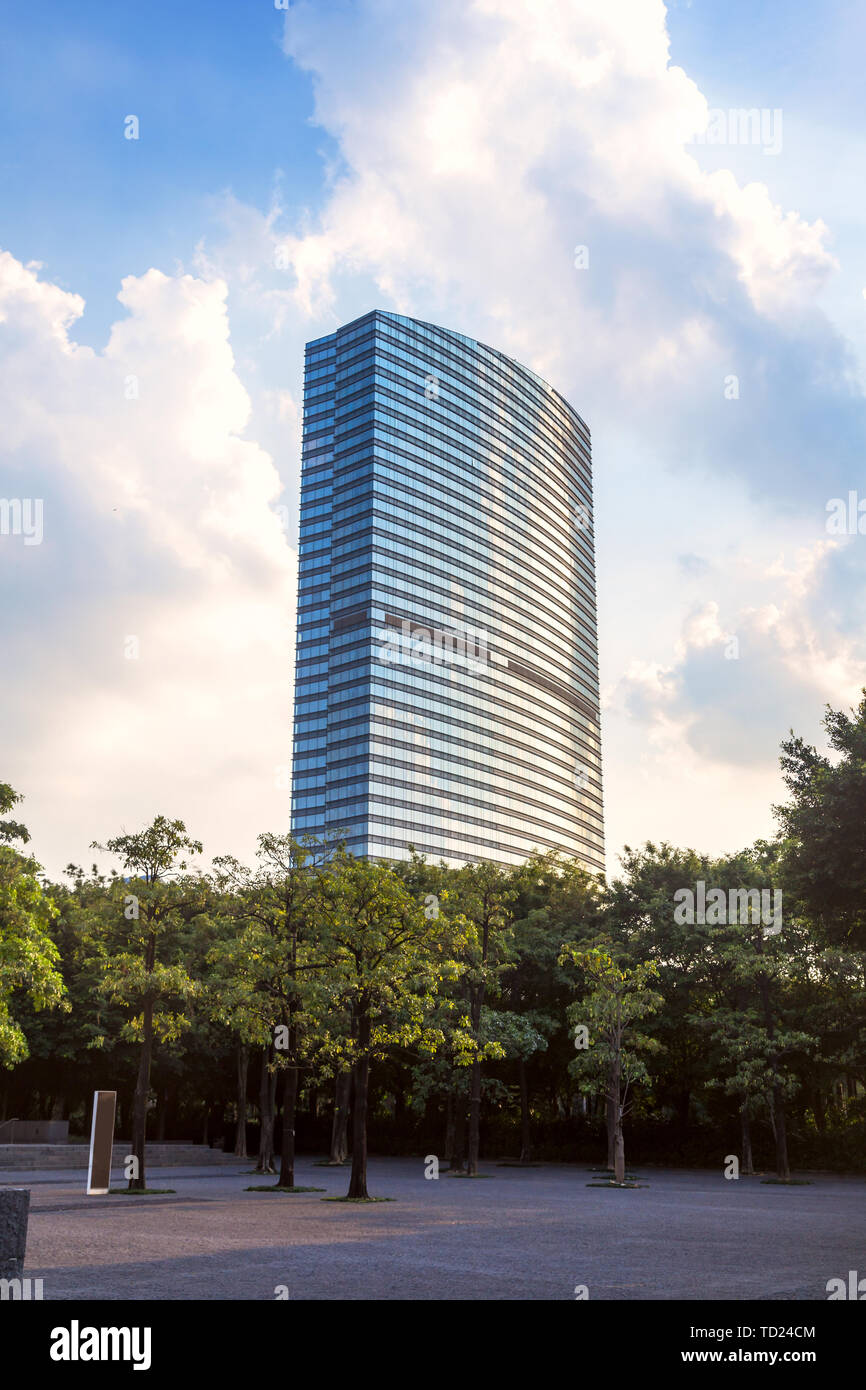 The square in front of a high-level office building Stock Photo - Alamy
