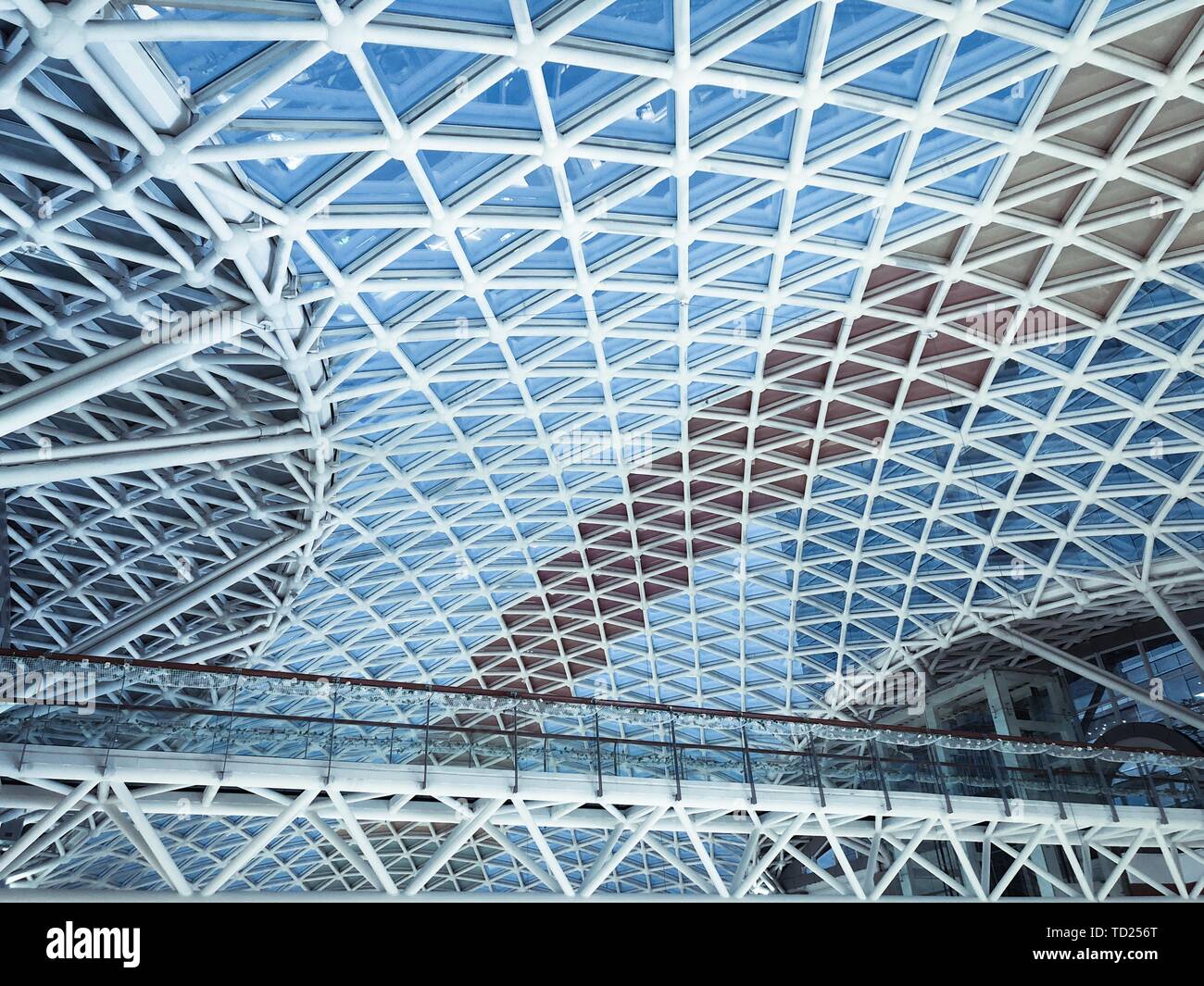 Ceiling geometry expression of city structure hi-res stock photography ...