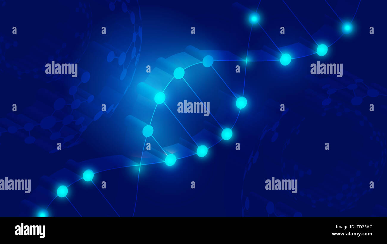 Three-dimensional DNA structure, medical technology, medical background ...