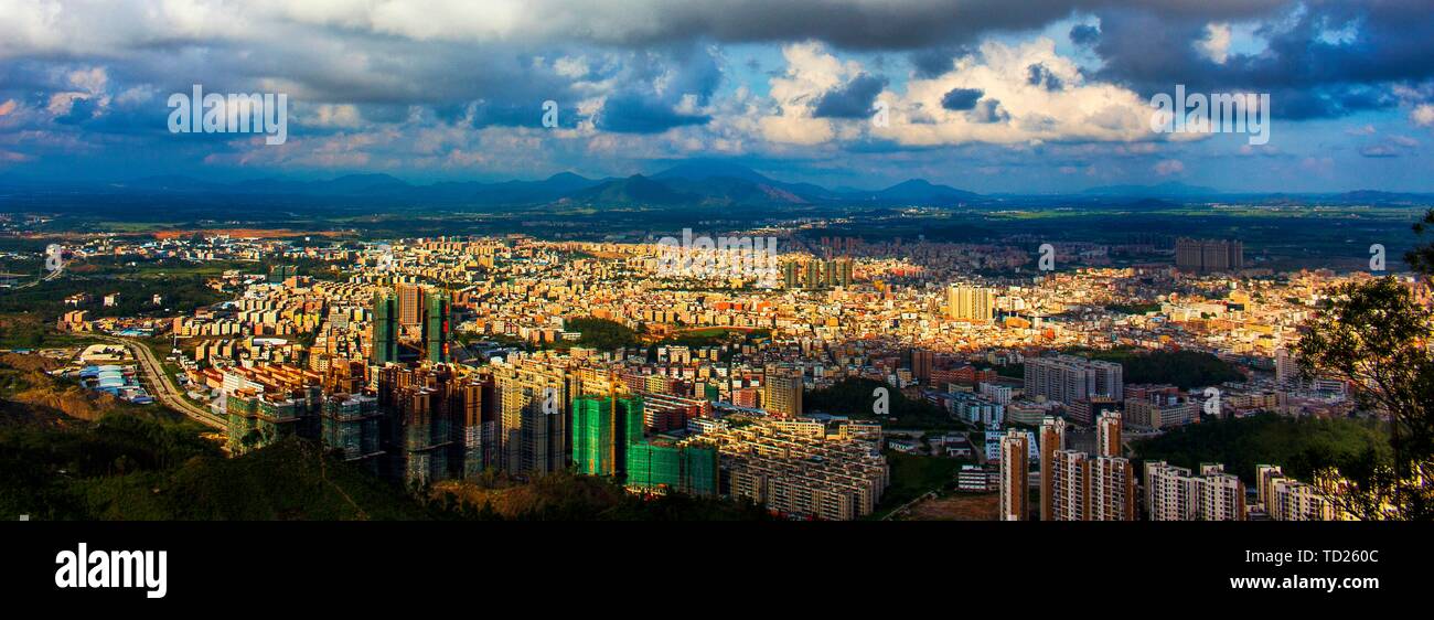 Daylight and city s dawn church in high rise building hi-res stock ...