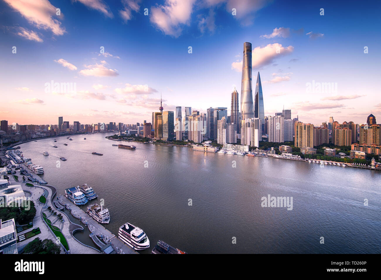 Shanghai scenery shines Stock Photo - Alamy