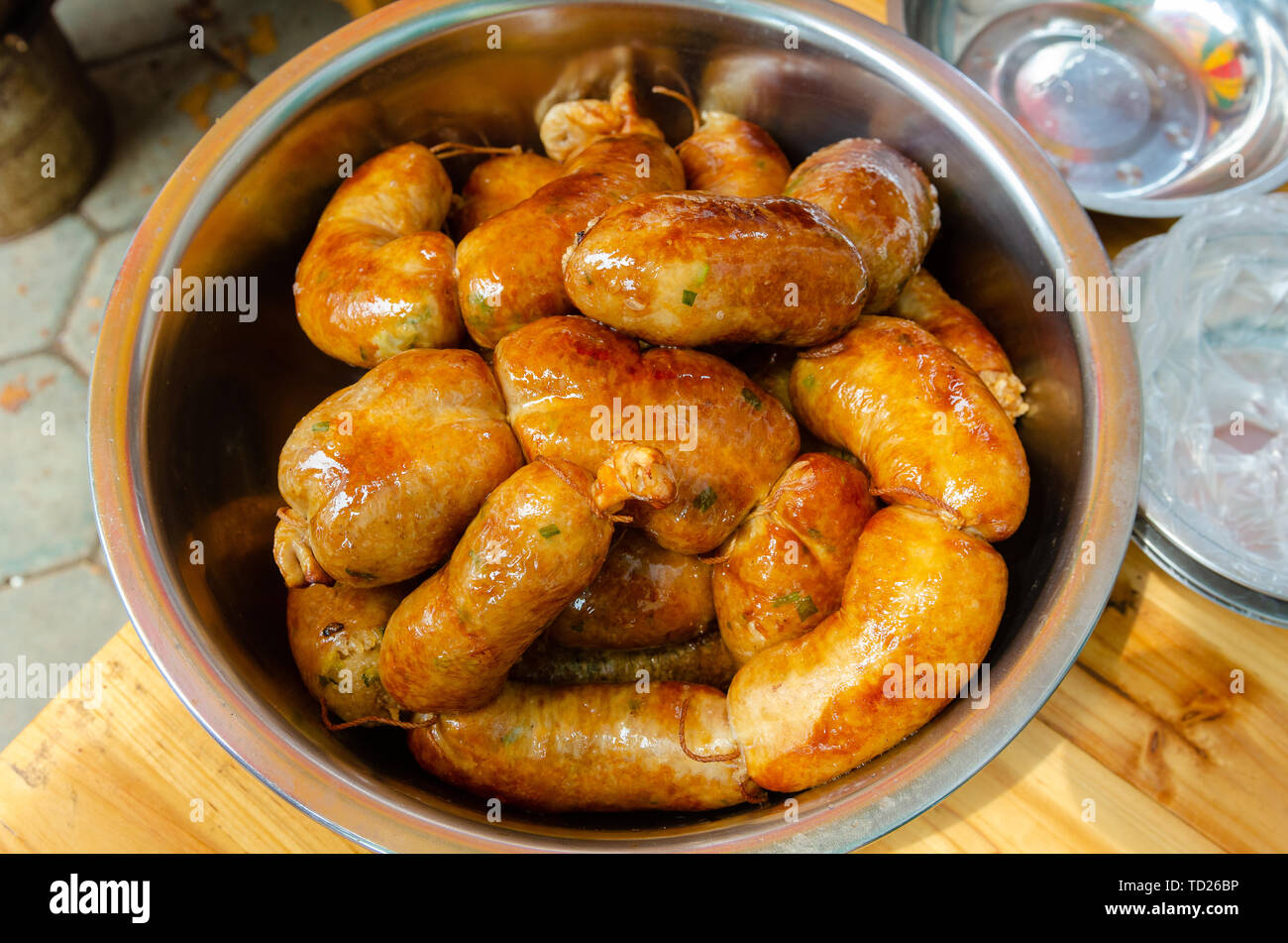 Pig fat intestines hi-res stock photography and images - Alamy