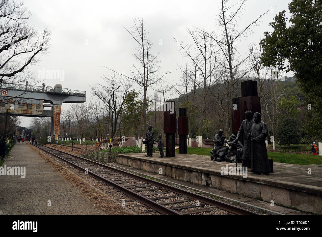 Hangzhou Gate White Tower Park Stock Photo - Alamy