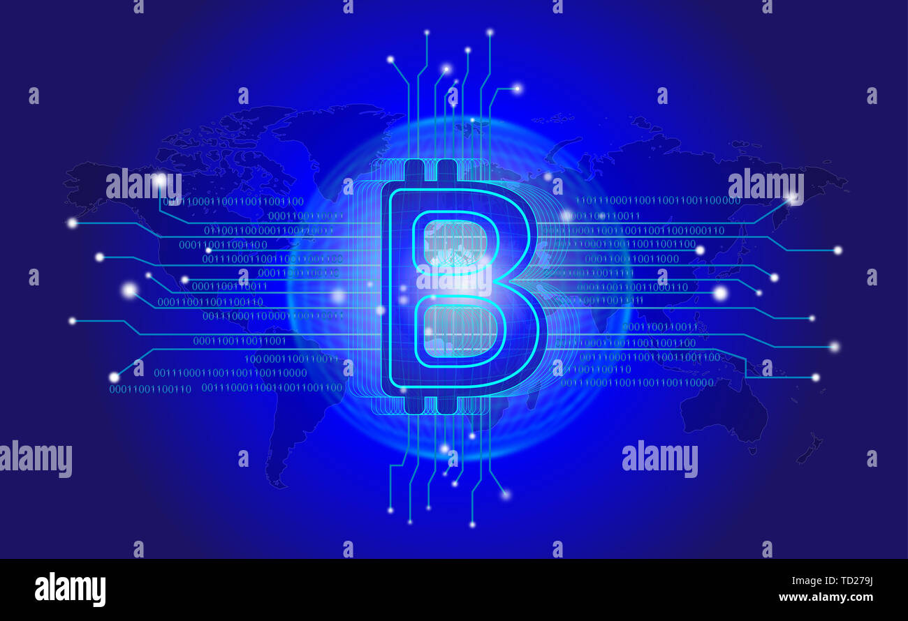 Digital financial currency concept map Stock Photo - Alamy