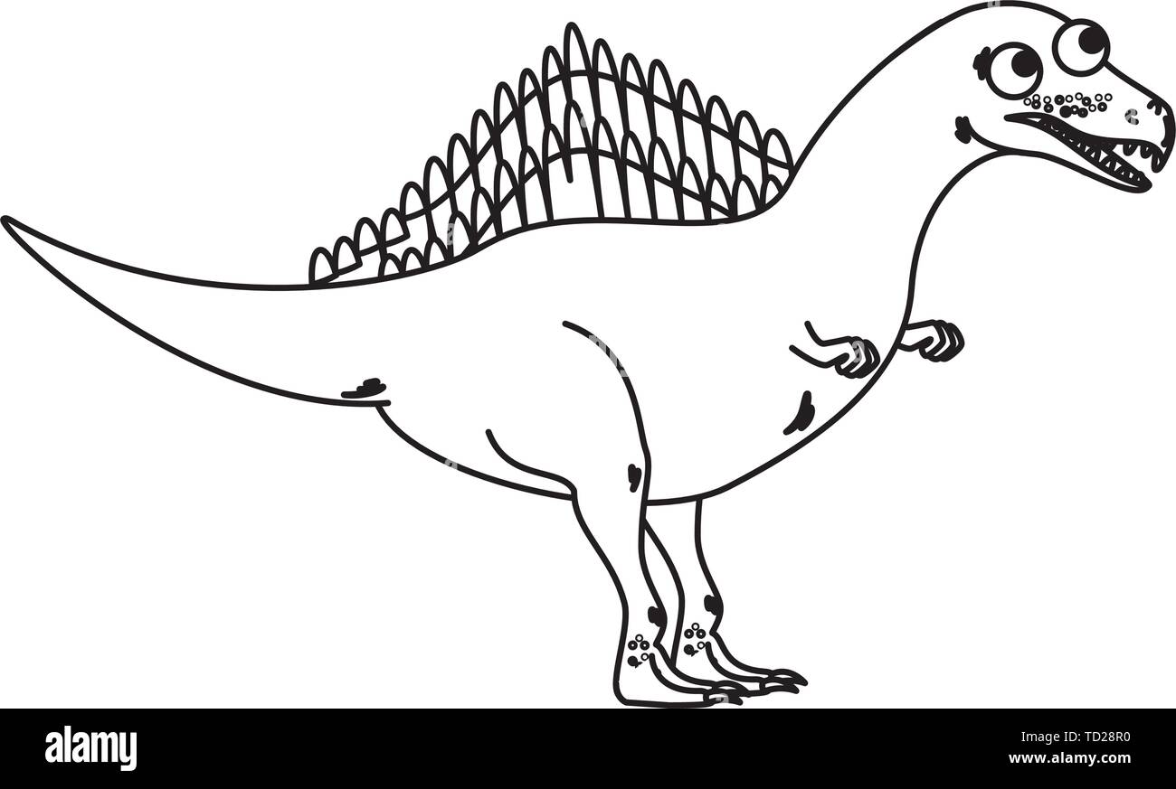 cute spinosaurus comic character icon Stock Vector Image & Art - Alamy