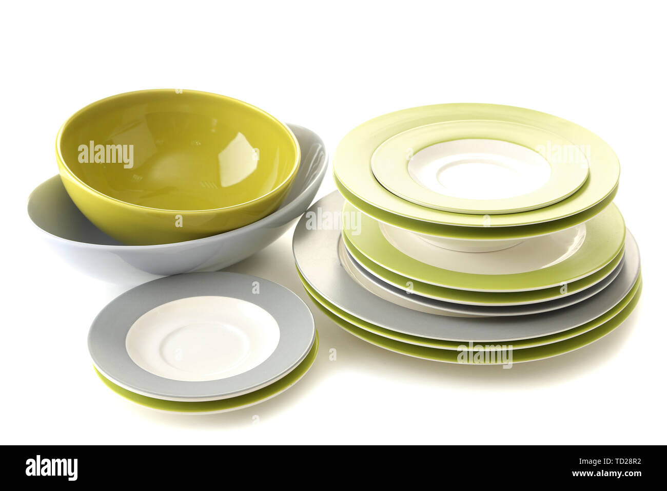 Close up empty ceramic bowls Cut Out Stock Images & Pictures - Alamy