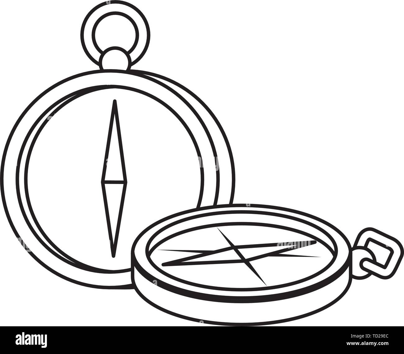 compass guide device isolated icon Stock Vector Image & Art - Alamy