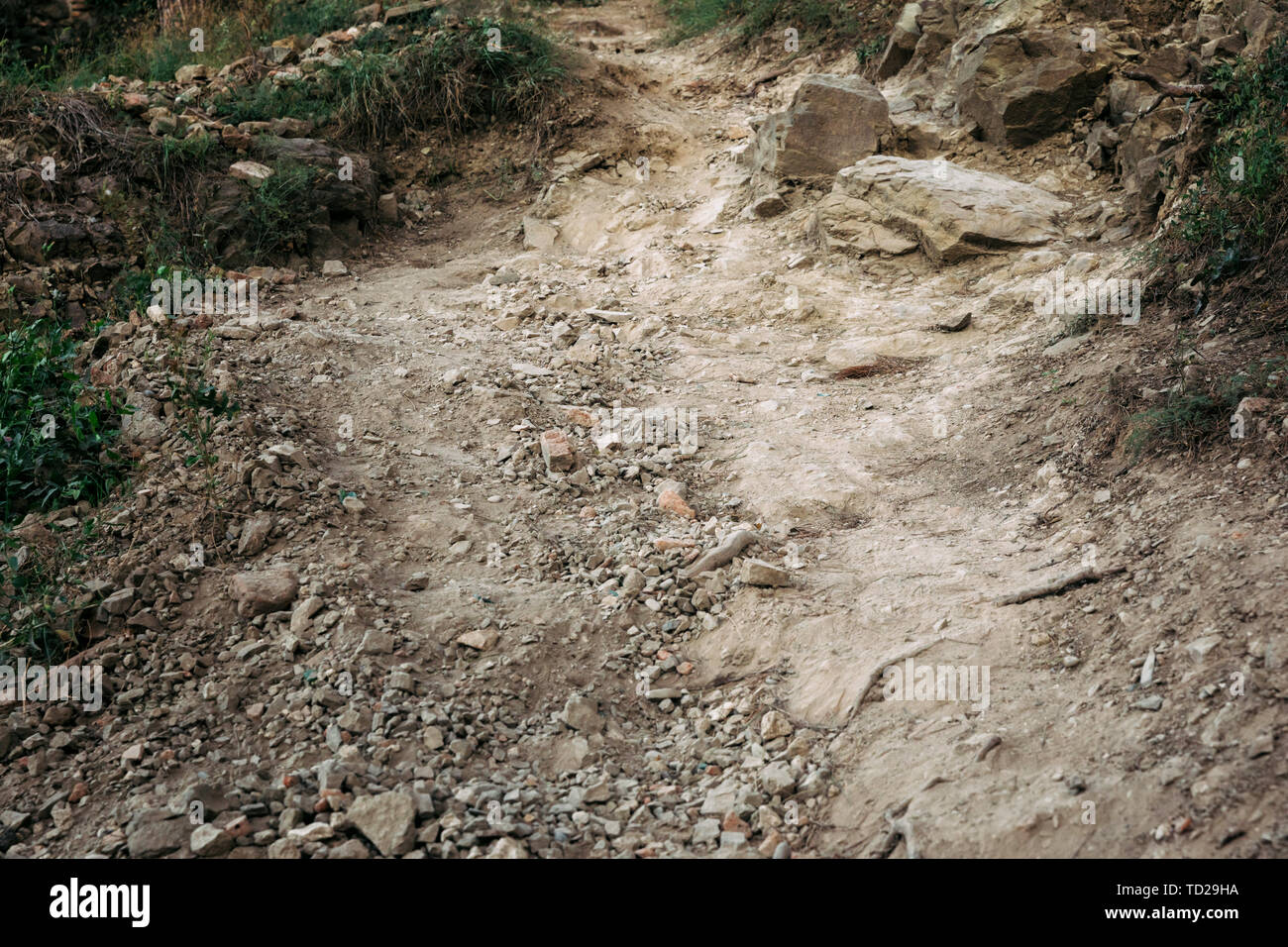 Walking mountain path. Rocky landscape. the background Stock Photo - Alamy