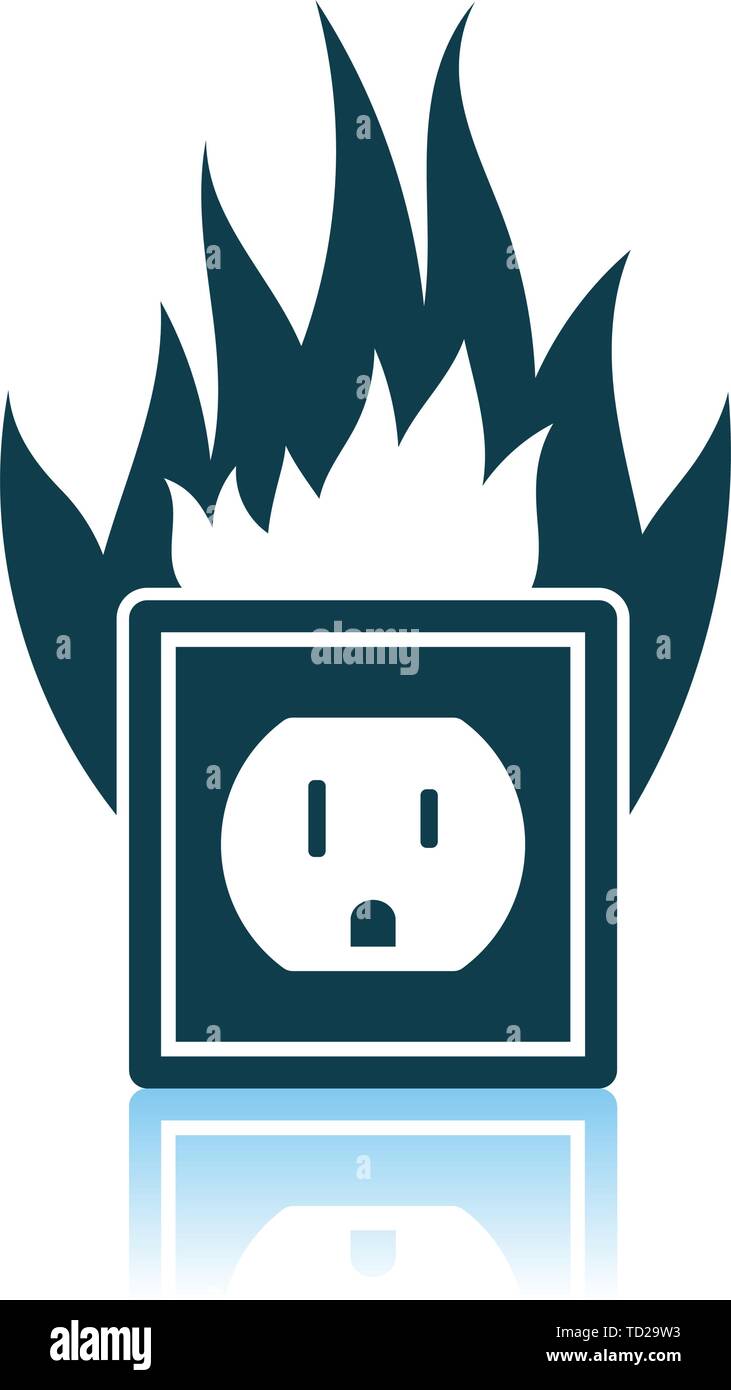 House electrical fire hazard Stock Vector Images - Alamy