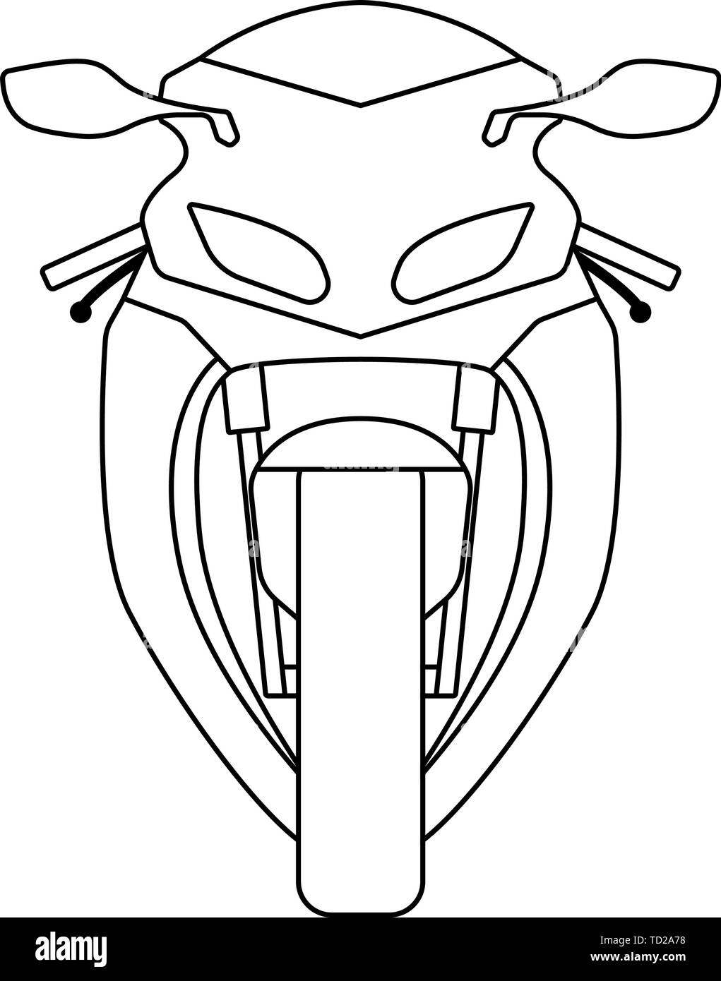 Easy Motorcycle Drawings