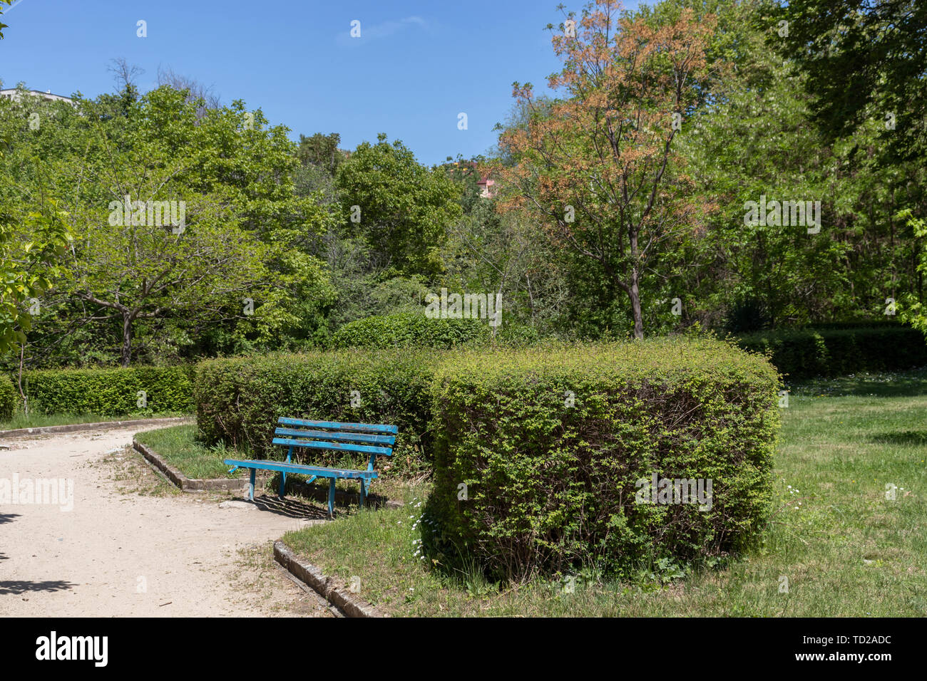 SANDANSKI, BULGARIA - APRIL 29, 2019: Panorama of Park St. Vrach in ...