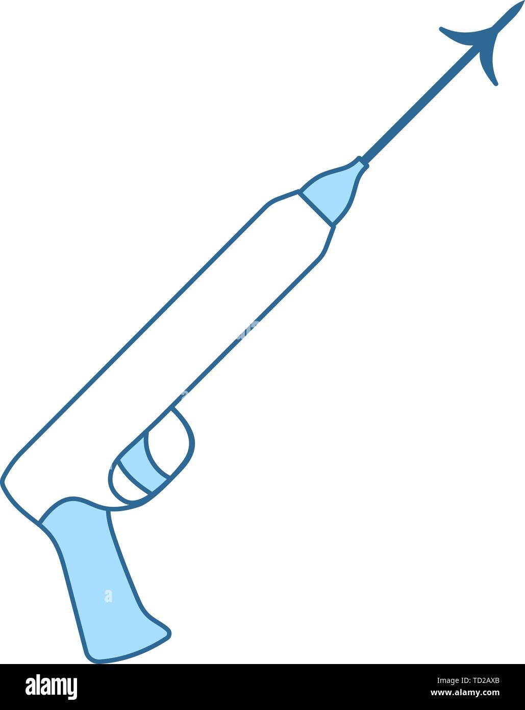 Speargun vector vectors hi-res stock photography and images - Alamy