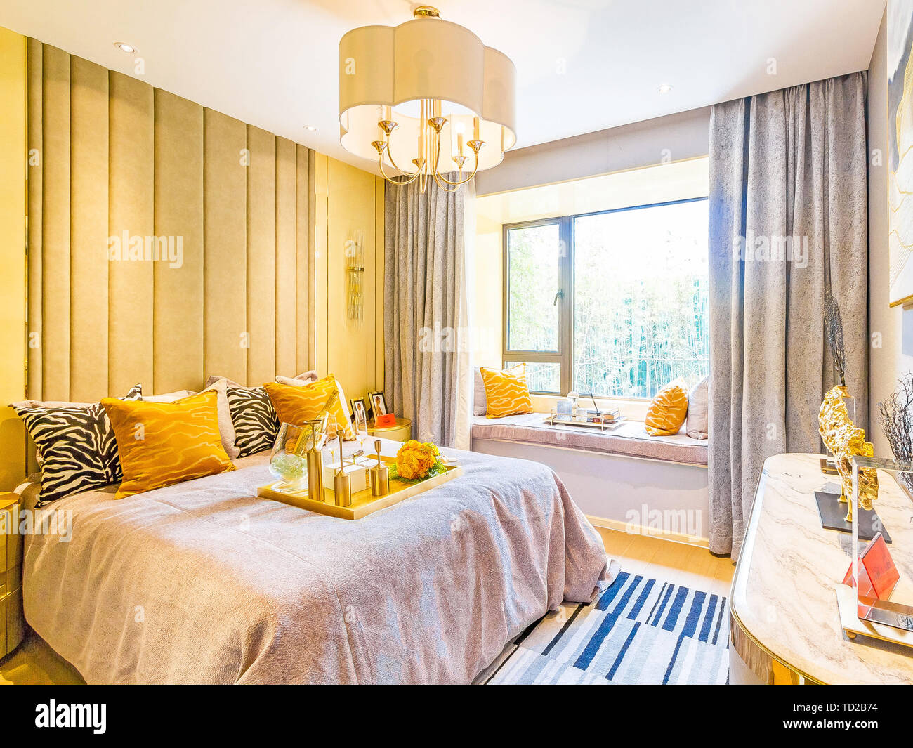 Bedroom, sleep, comfortable and comfortable rest environment, different ...