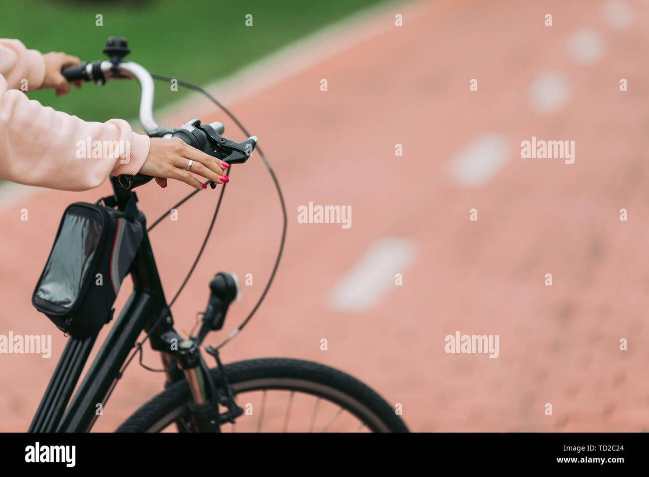 Biker on street embankment hi-res stock photography and images - Alamy