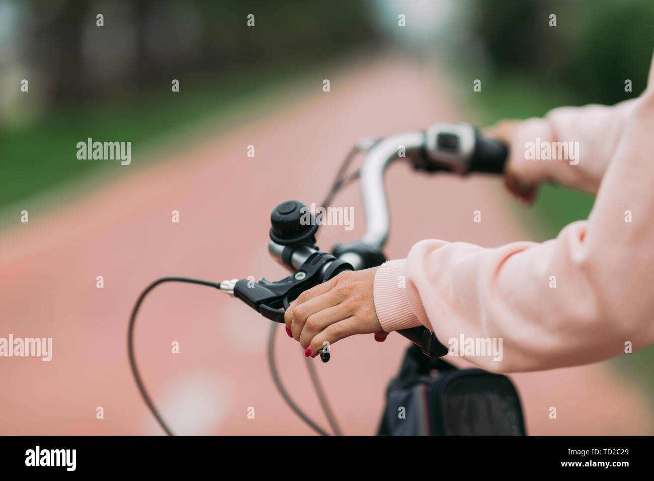 Biker on street embankment hi-res stock photography and images - Alamy