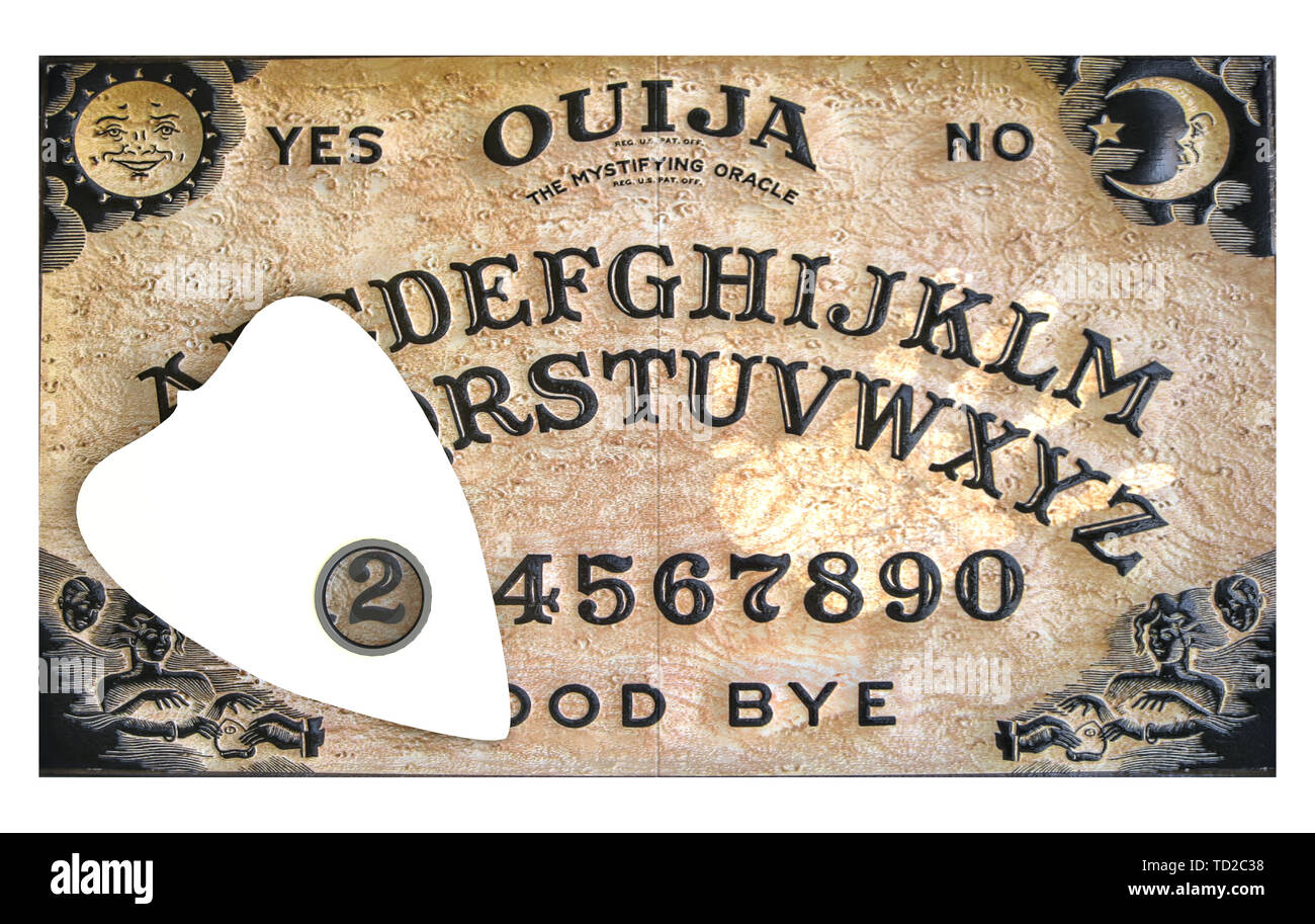 ouija board isolated on white background 3d illustration Stock Photo ...