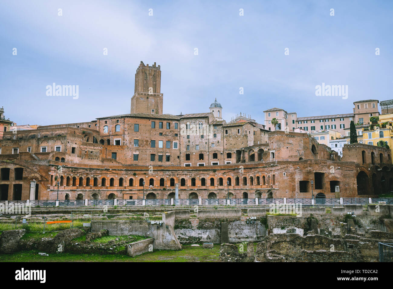 Ancient Roman Square, Italy Stock Photo - Alamy