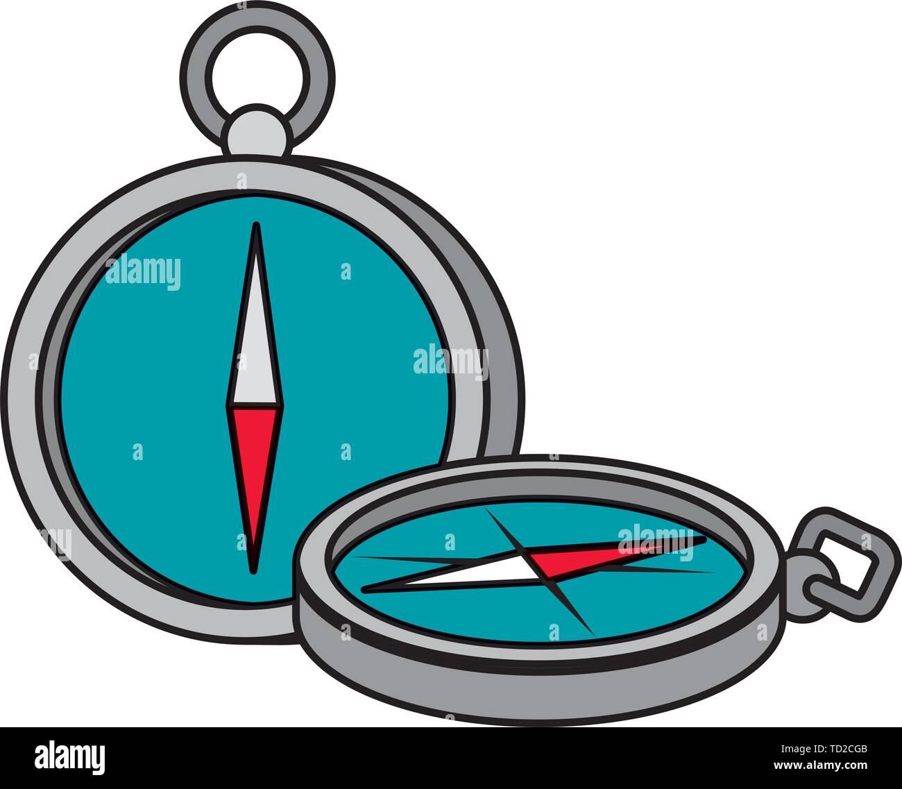 Navigating compass Stock Vector Images - Alamy