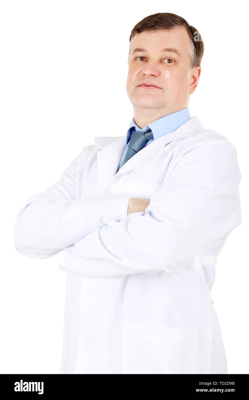 Friendly medical worker on Cut Out Stock Images & Pictures - Alamy