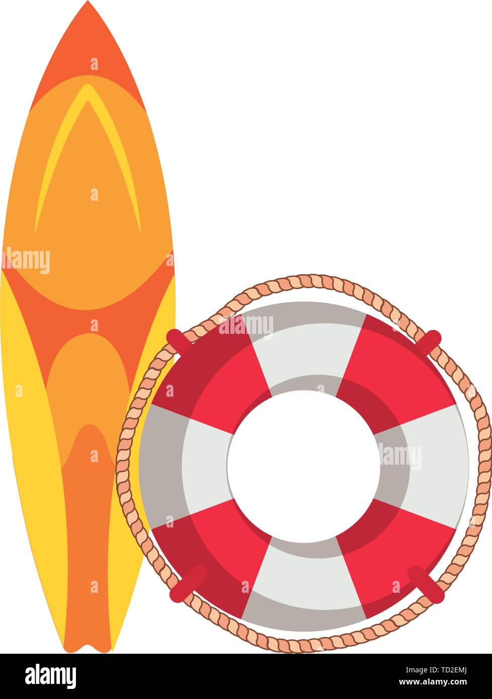 Lifeguard with surfboard Stock Vector Images - Alamy