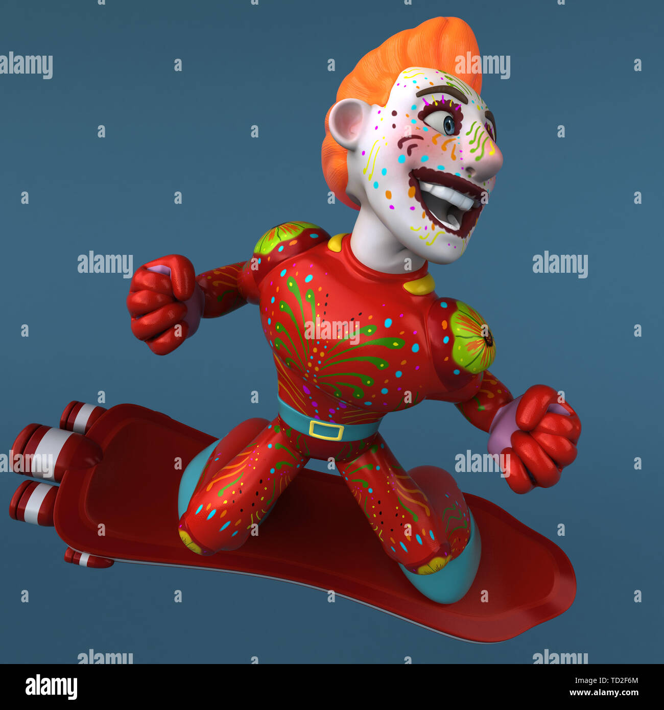 Mexican hero - 3D Illustration Stock Photo - Alamy