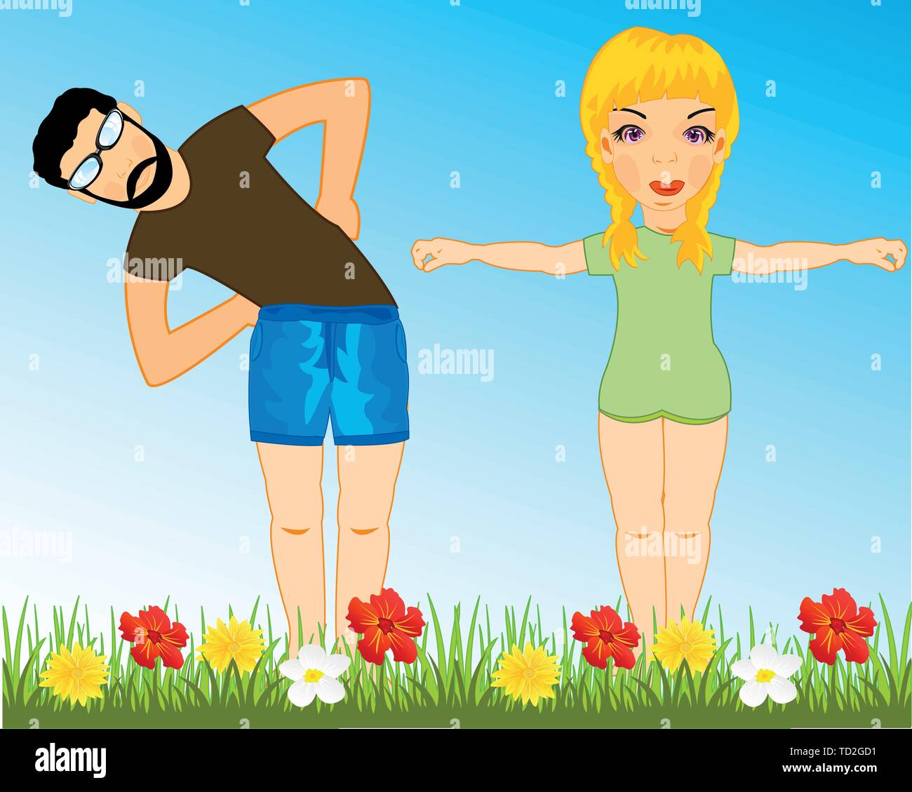 Limbering Up Exercises High Resolution Stock Photography and Images - Alamy