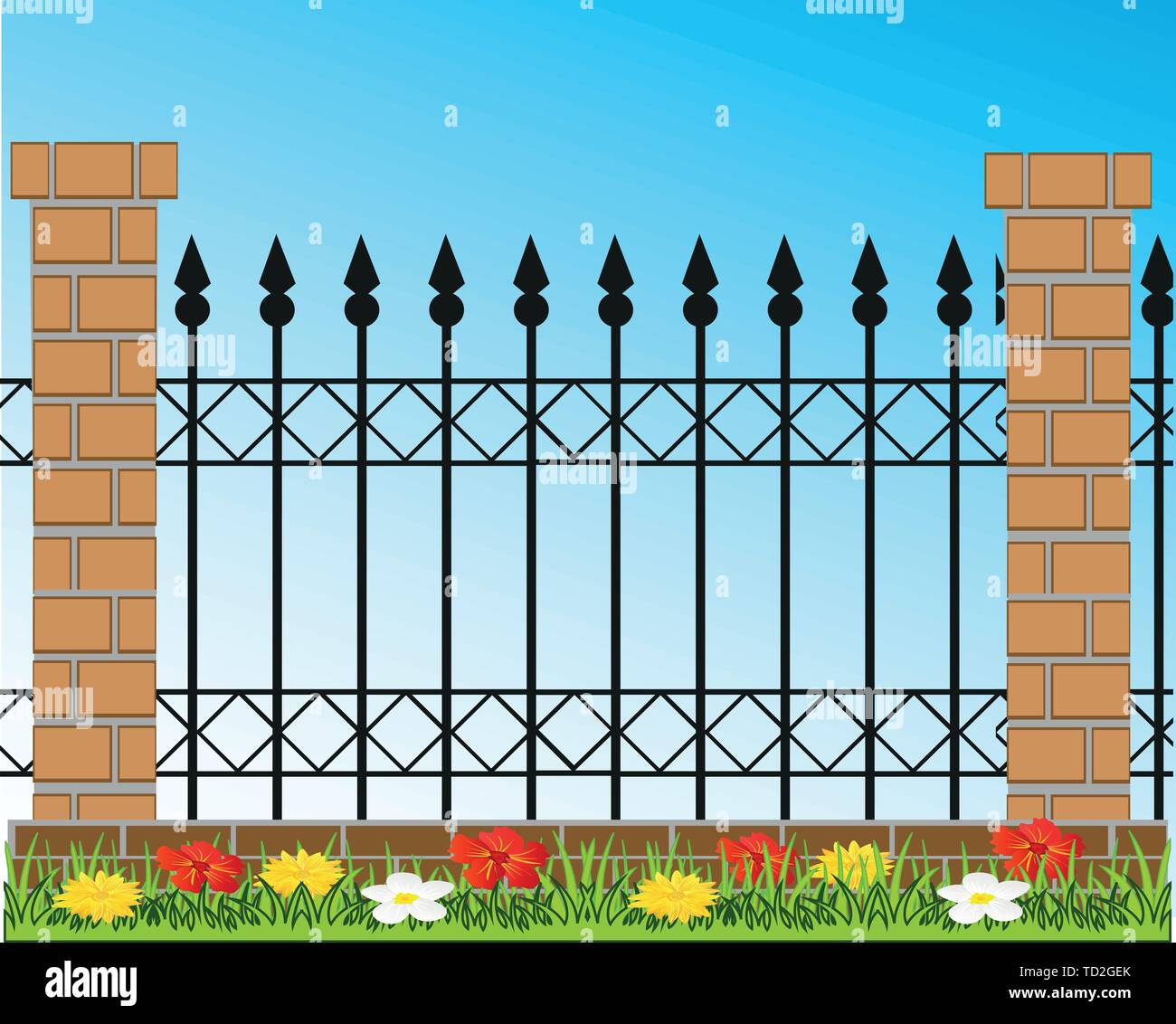 Ferric fence Stock Vector Images - Alamy