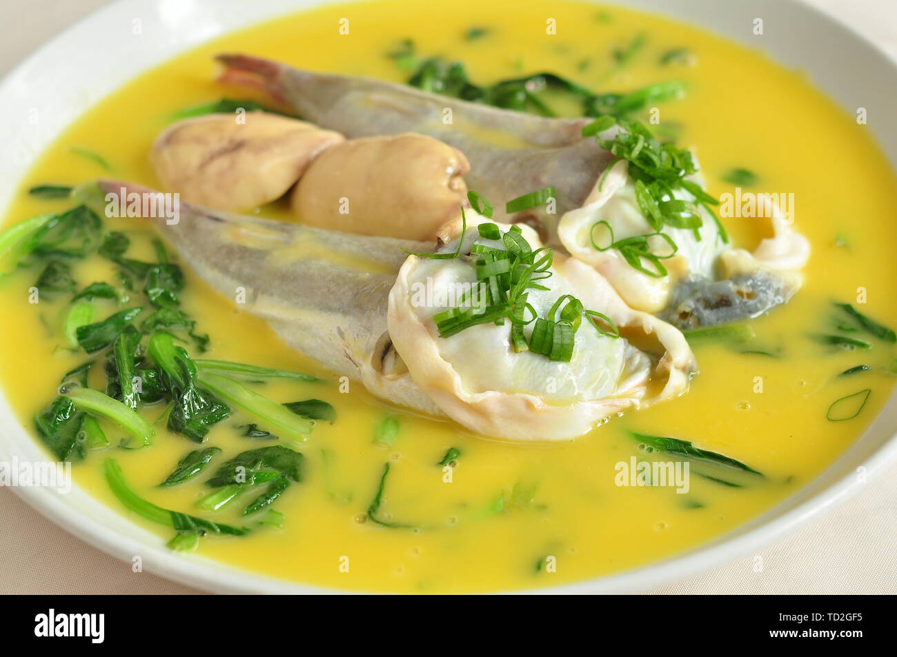 Baked puffer fish Stock Photo - Alamy