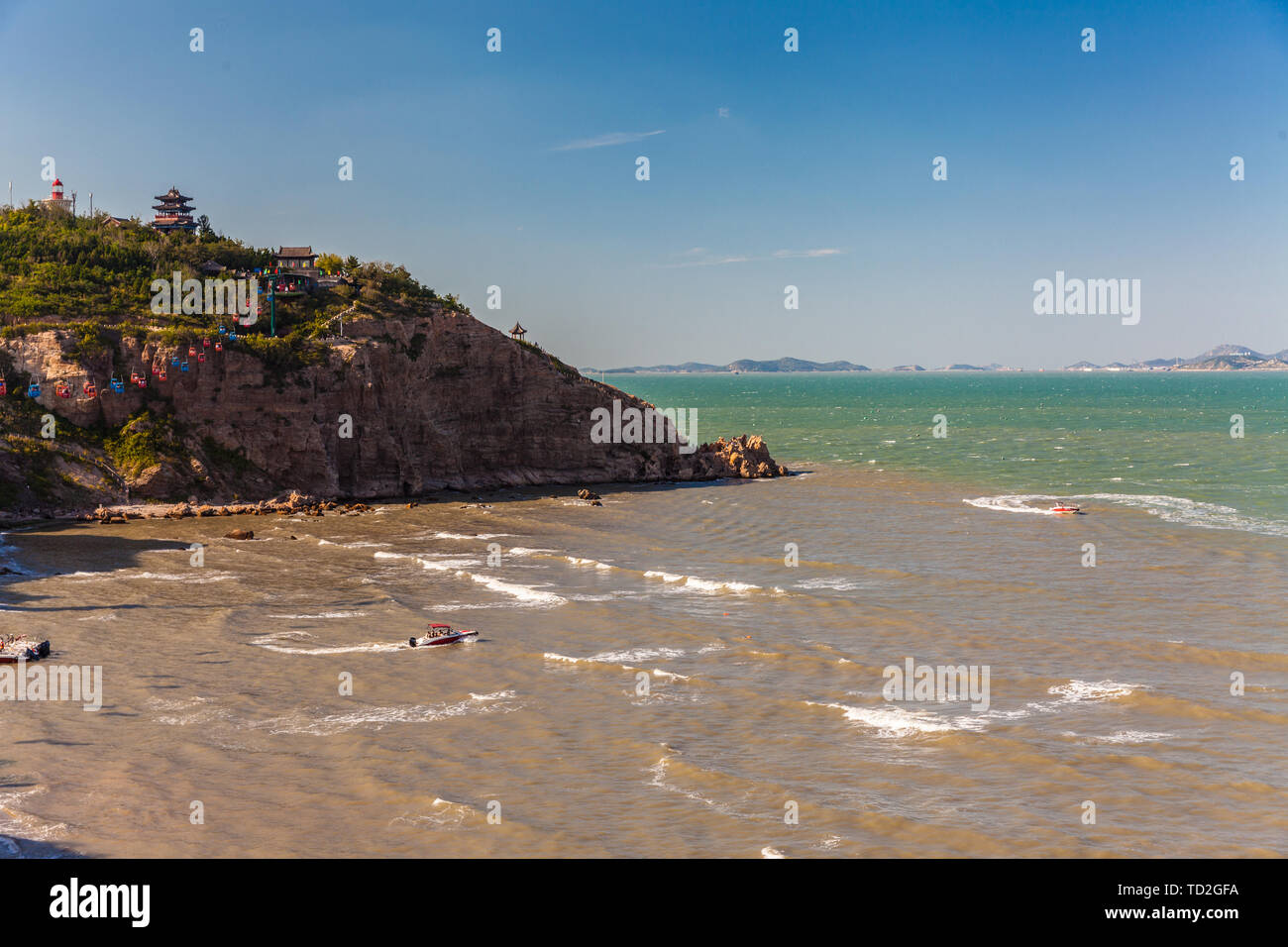 Bohai Sea Scenery of Penglai Changshan Islands, Yantai, Shandong ...