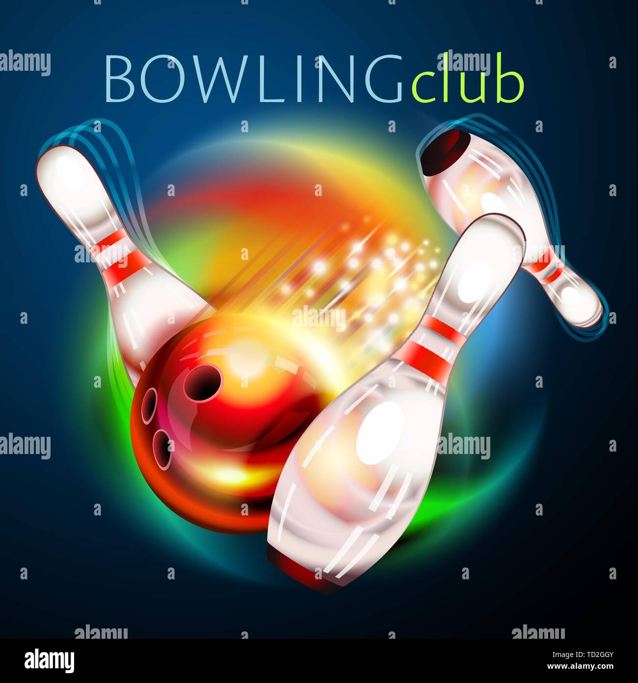 Bowling ball vector vectors hi-res stock photography and images - Alamy