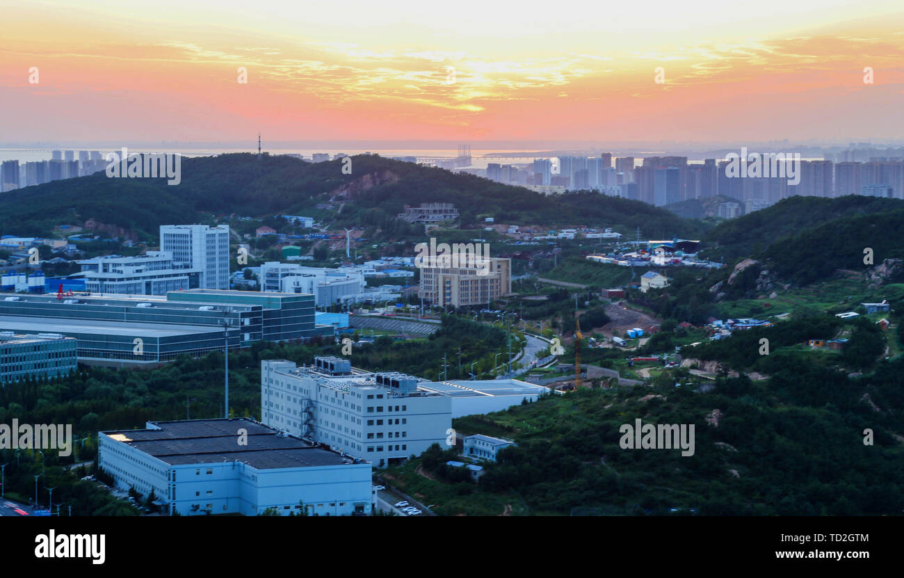 Sky, high-rise building, houses, roads, modern times Stock Photo - Alamy