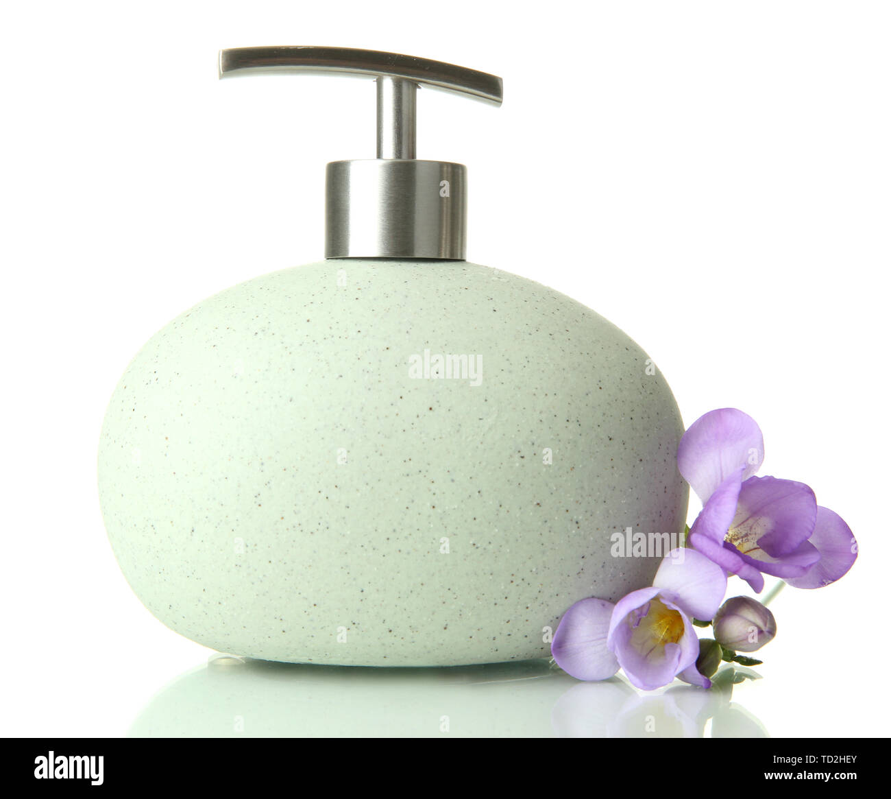 Bottle with liquid soap isolated on white Stock Photo - Alamy