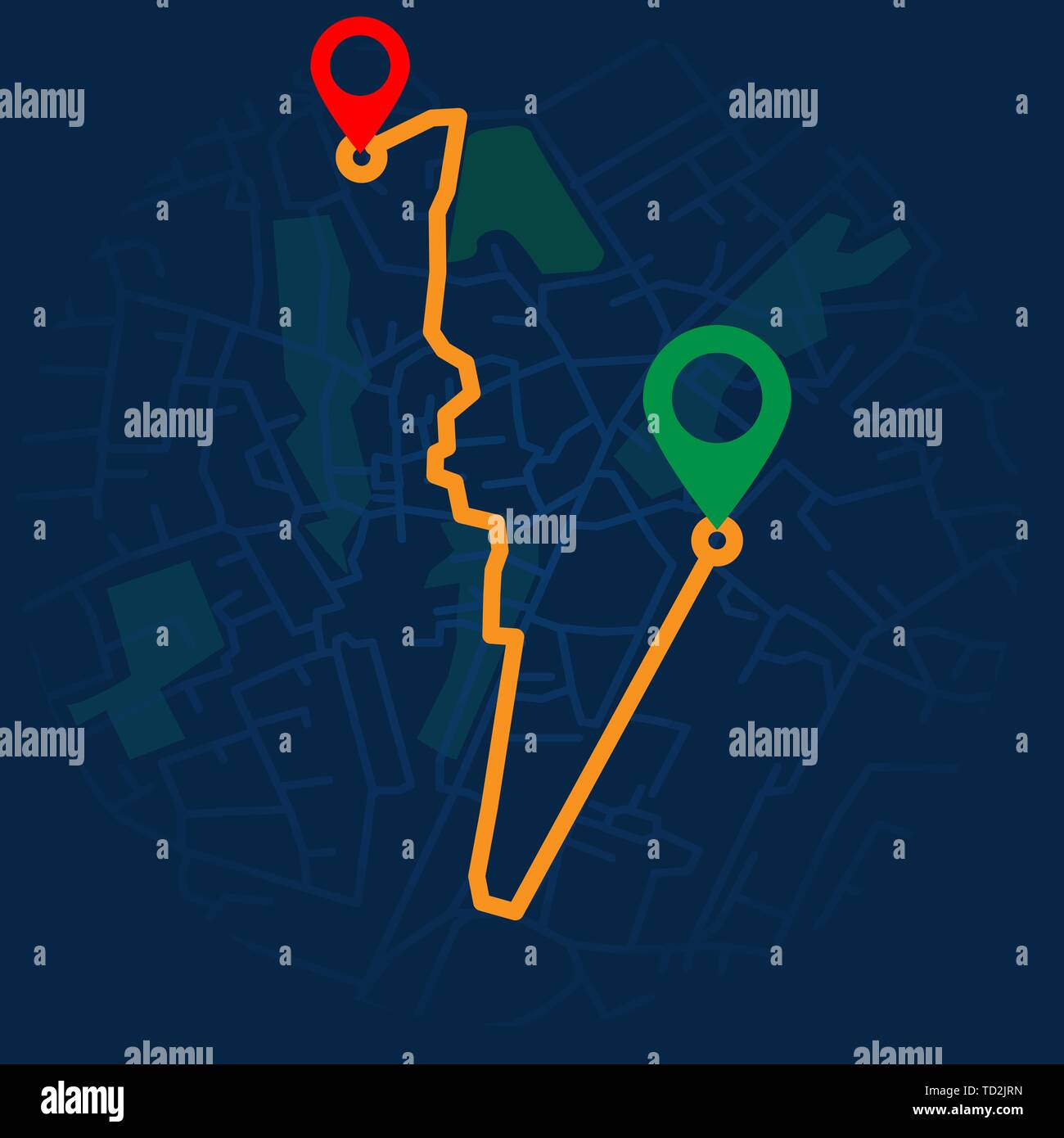 Creative infographic city map navigation for your dashboard concept ...