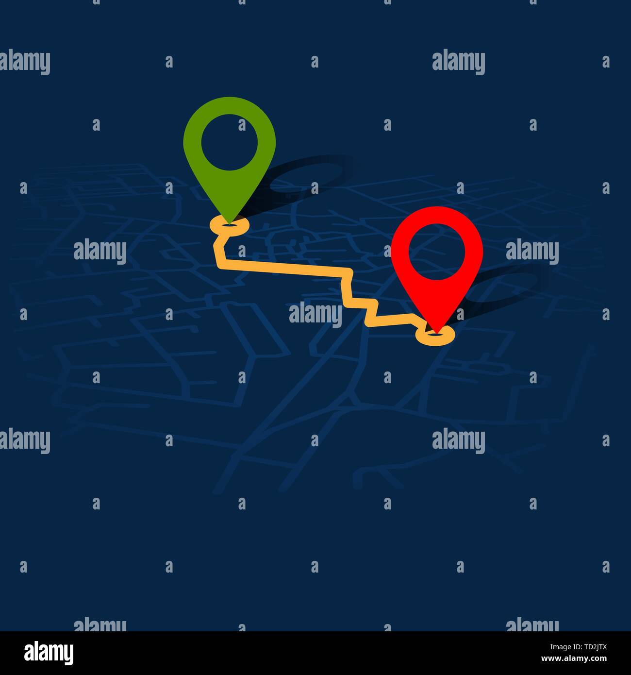 Creative infographic city map navigation for your dashboard concept ...