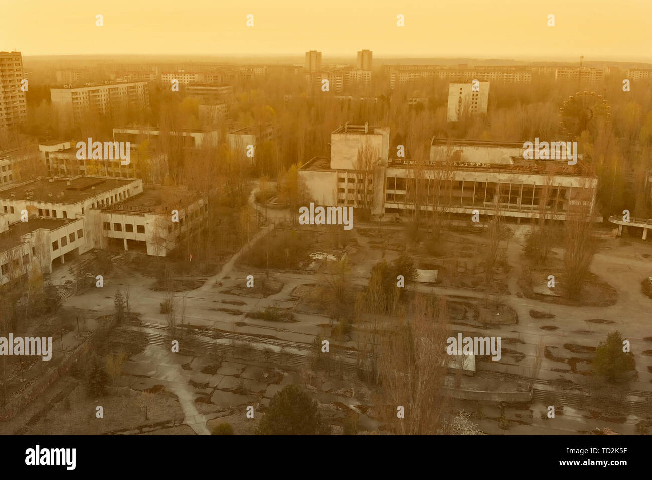 Aerial view pripyat abandoned hi-res stock photography and images - Alamy