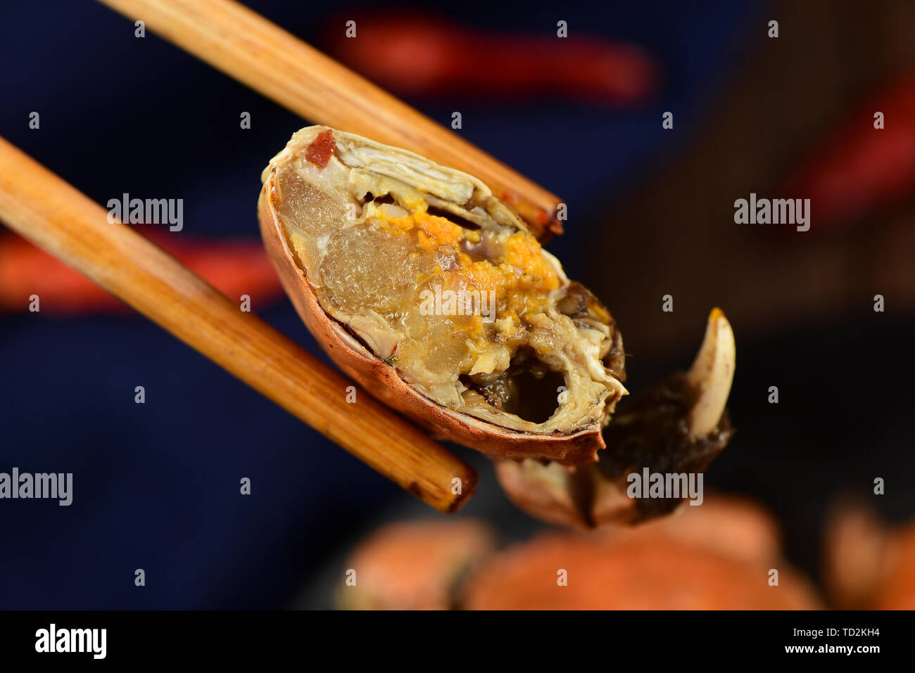 Spice crab male crab cake crab yellow Stock Photo - Alamy