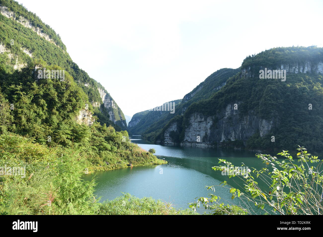 River bridge landscape Stock Photo - Alamy