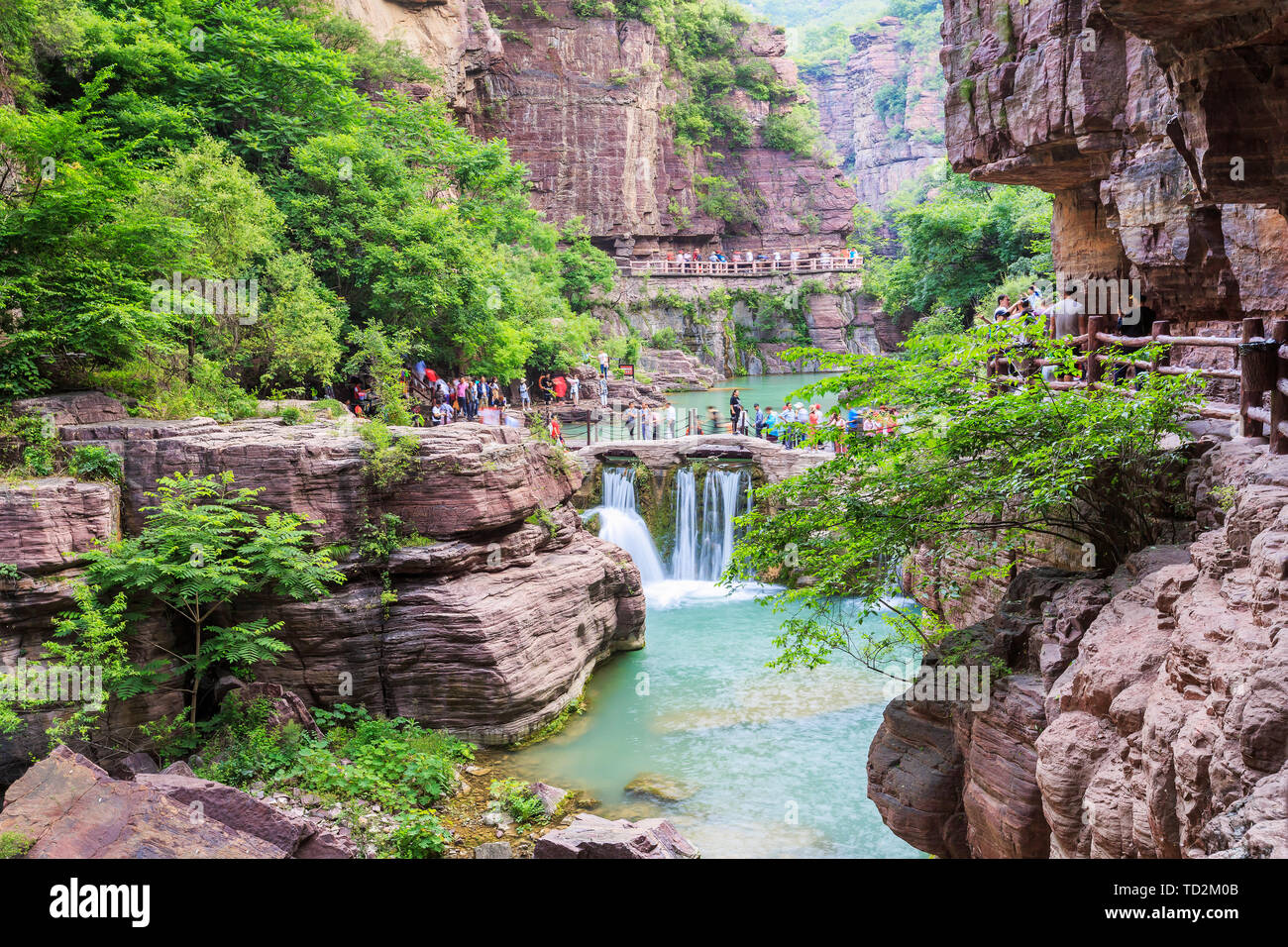 The beauty of Hongshi Gorge Stock Photo - Alamy