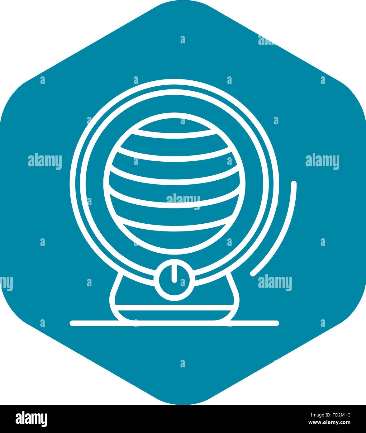 Fan heater icon, outline style Stock Vector Image & Art - Alamy