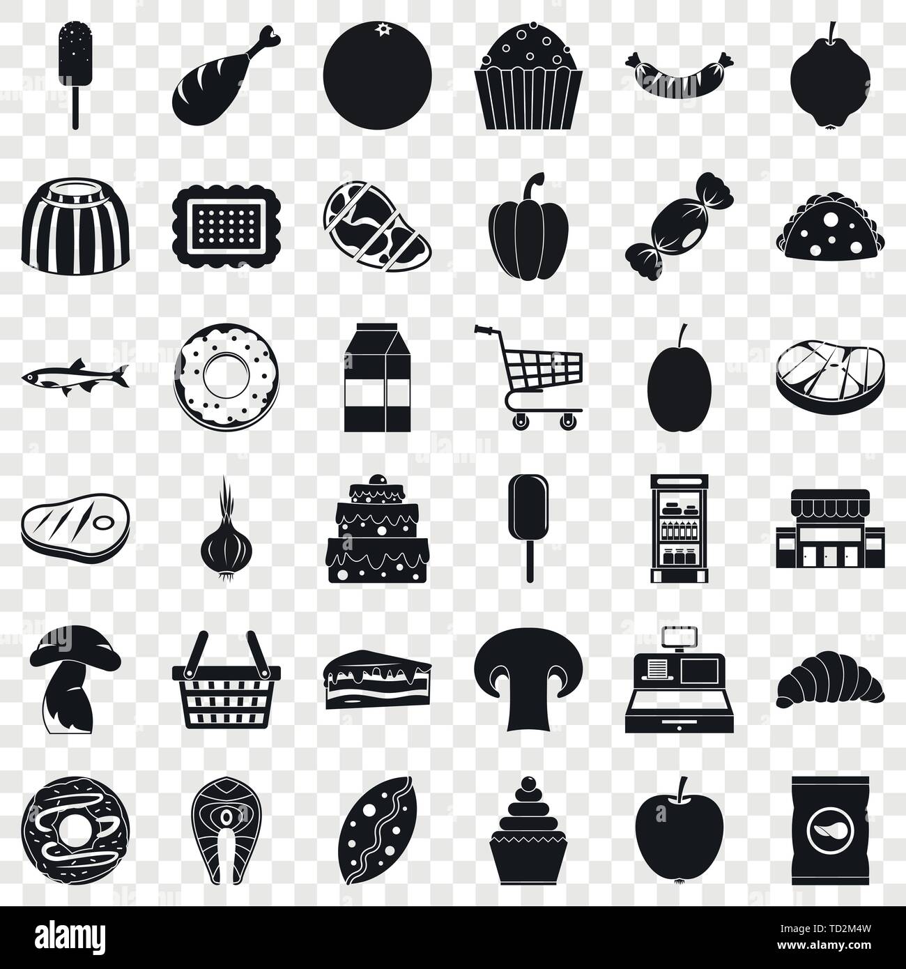 Shopping icons set, simple style Stock Vector Image & Art - Alamy
