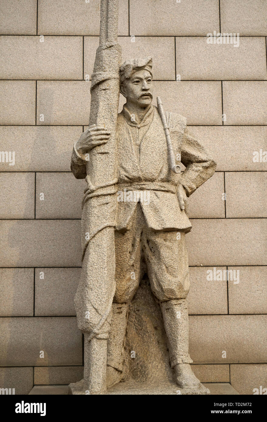 Humanistic statue of Yan'an Stock Photo - Alamy