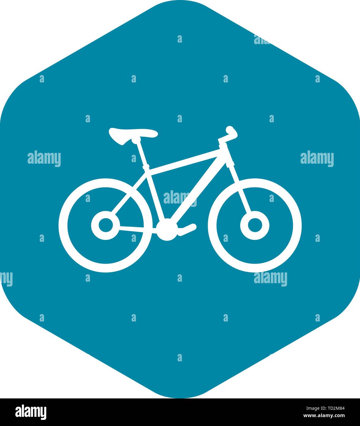 Bike icon in simple style Stock Vector Image & Art - Alamy