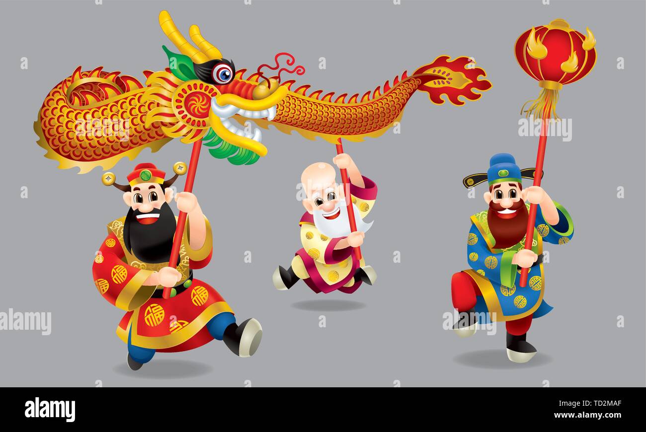 Chinese Dragon Gods