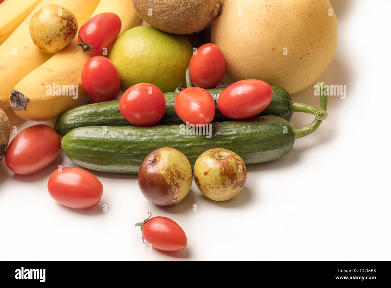 Fresh fruit combination Stock Photo - Alamy