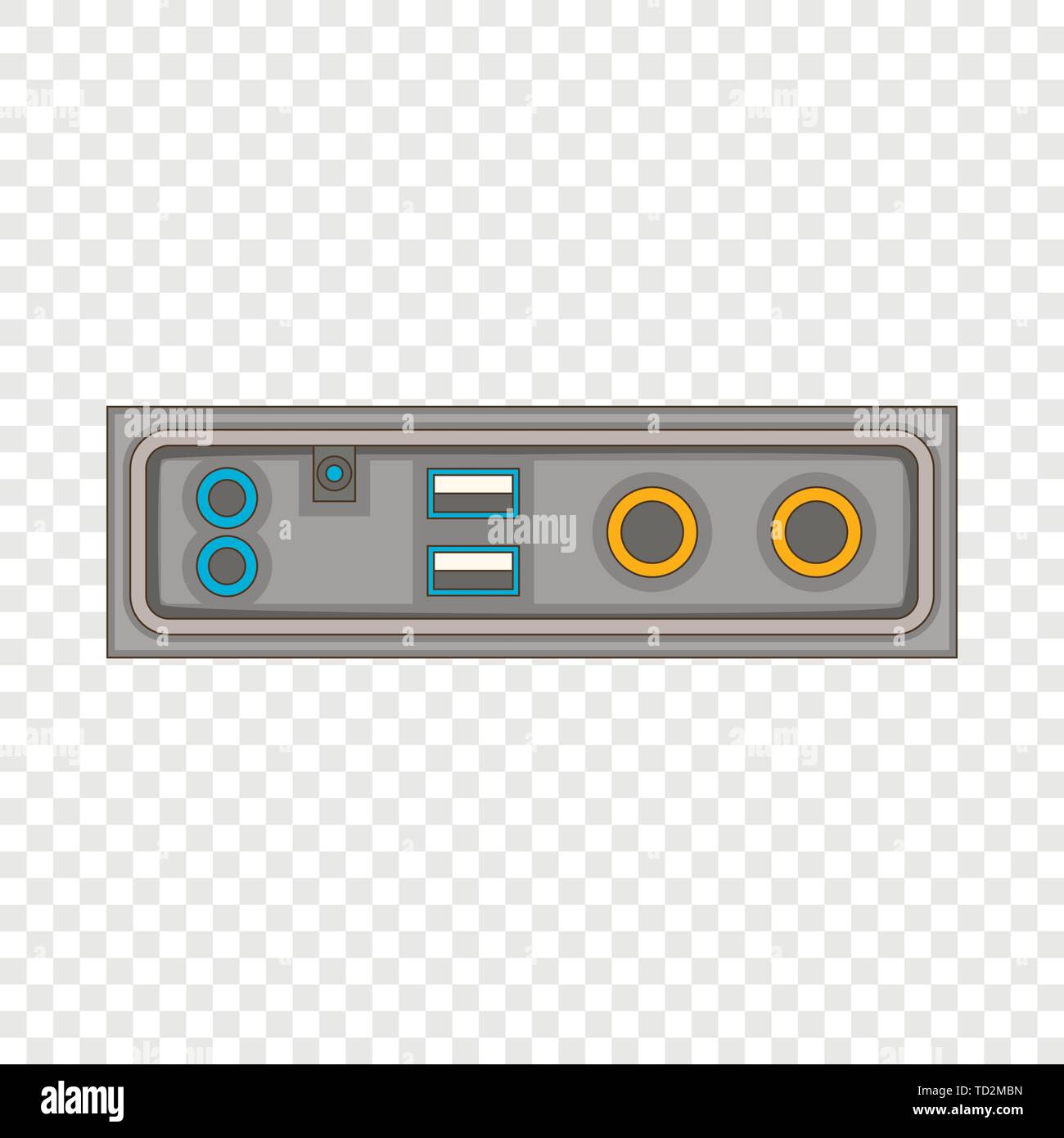 cable connection panel icon, cartoon style Stock Vector Image & Art - Alamy