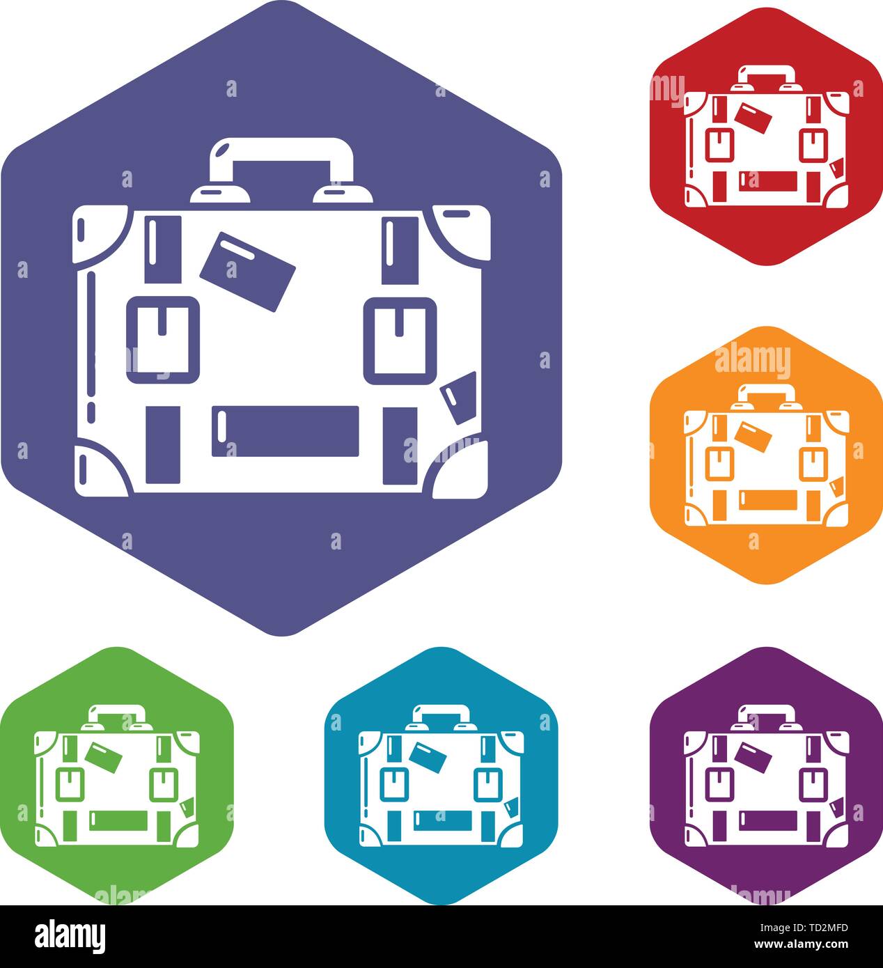 Travel suitcase icon, simple black style Stock Vector Image & Art - Alamy