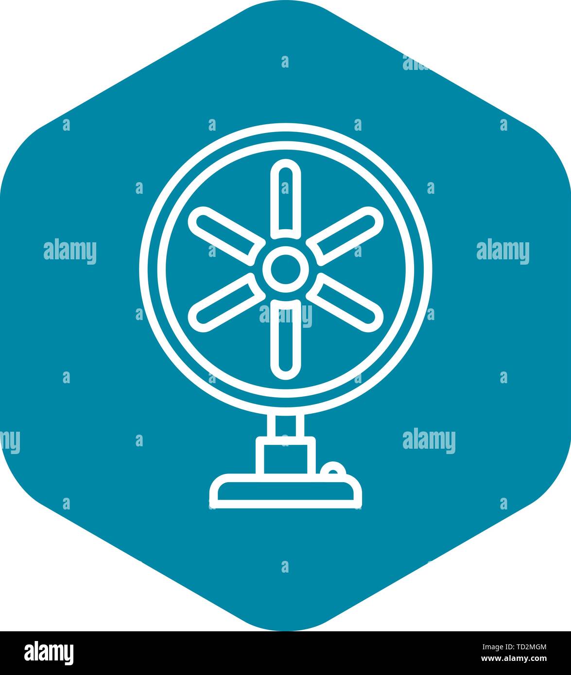 Home fan icon, outline style Stock Vector Image & Art - Alamy