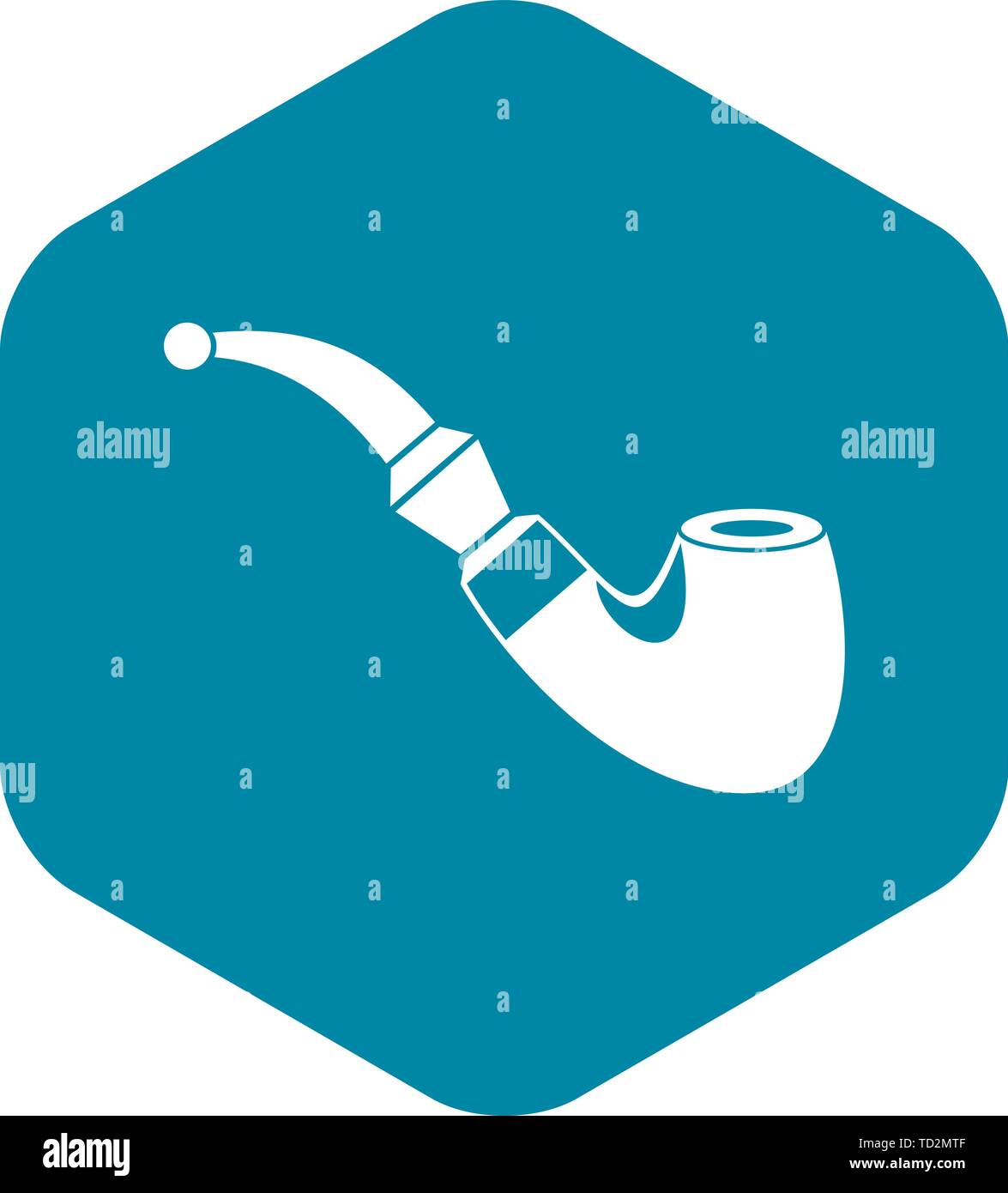 Wooden pipe icon, simple style Stock Vector Image & Art - Alamy