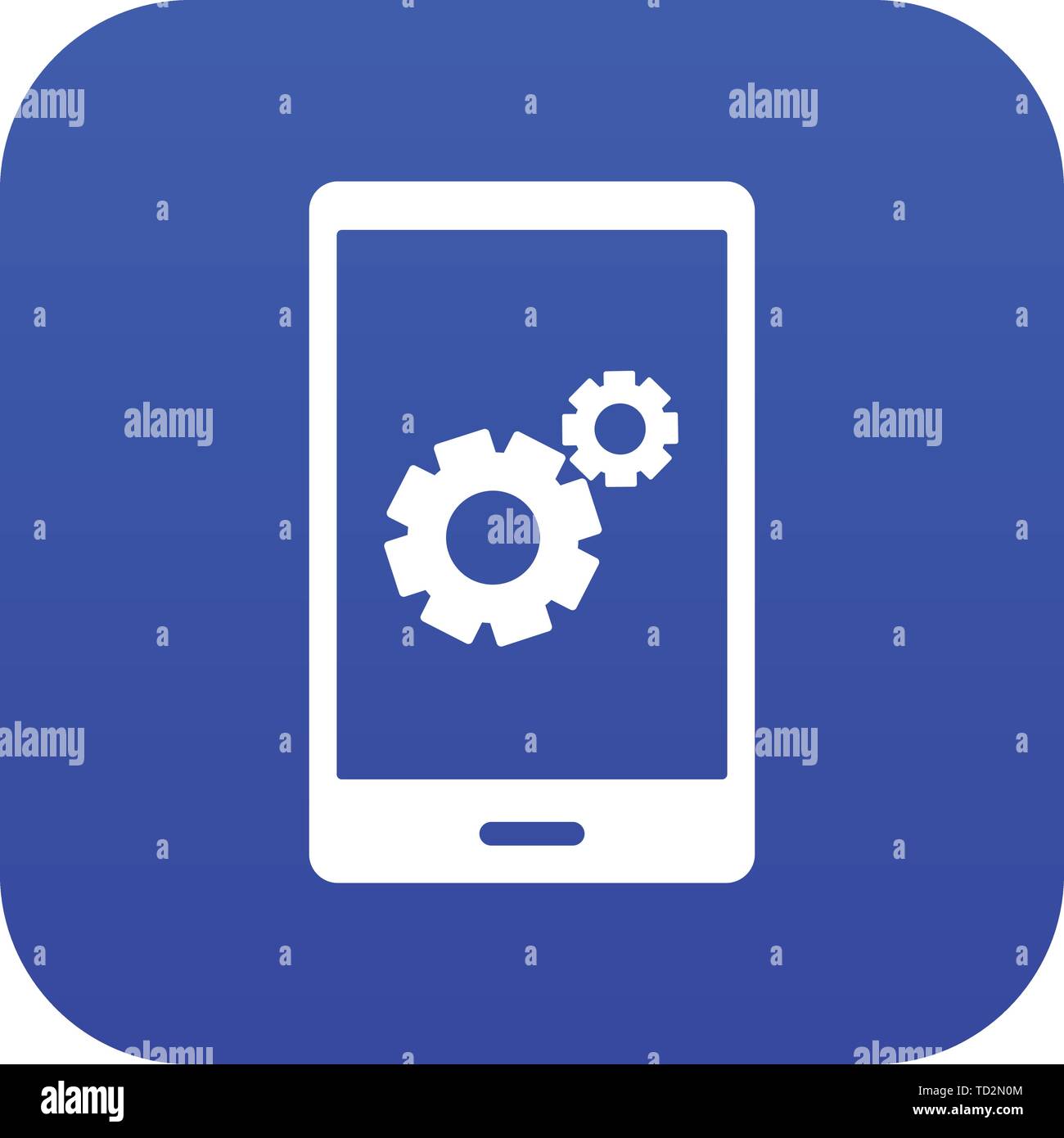Working phone icon digital blue Stock Vector Image & Art - Alamy