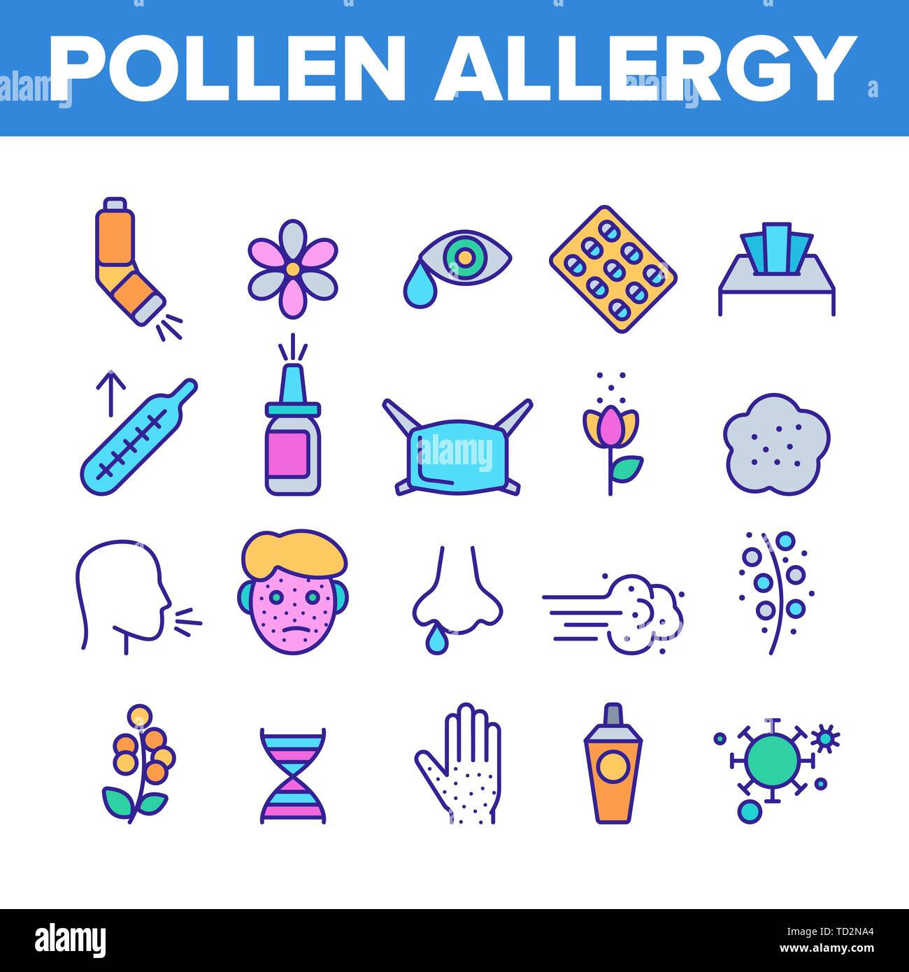 Skin and eye irritation Stock Vector Images - Alamy